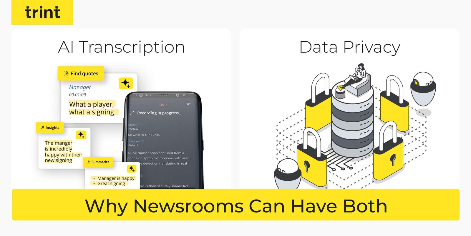 Software de transcripción | Editor de contenido y transcripción con IA | Trint